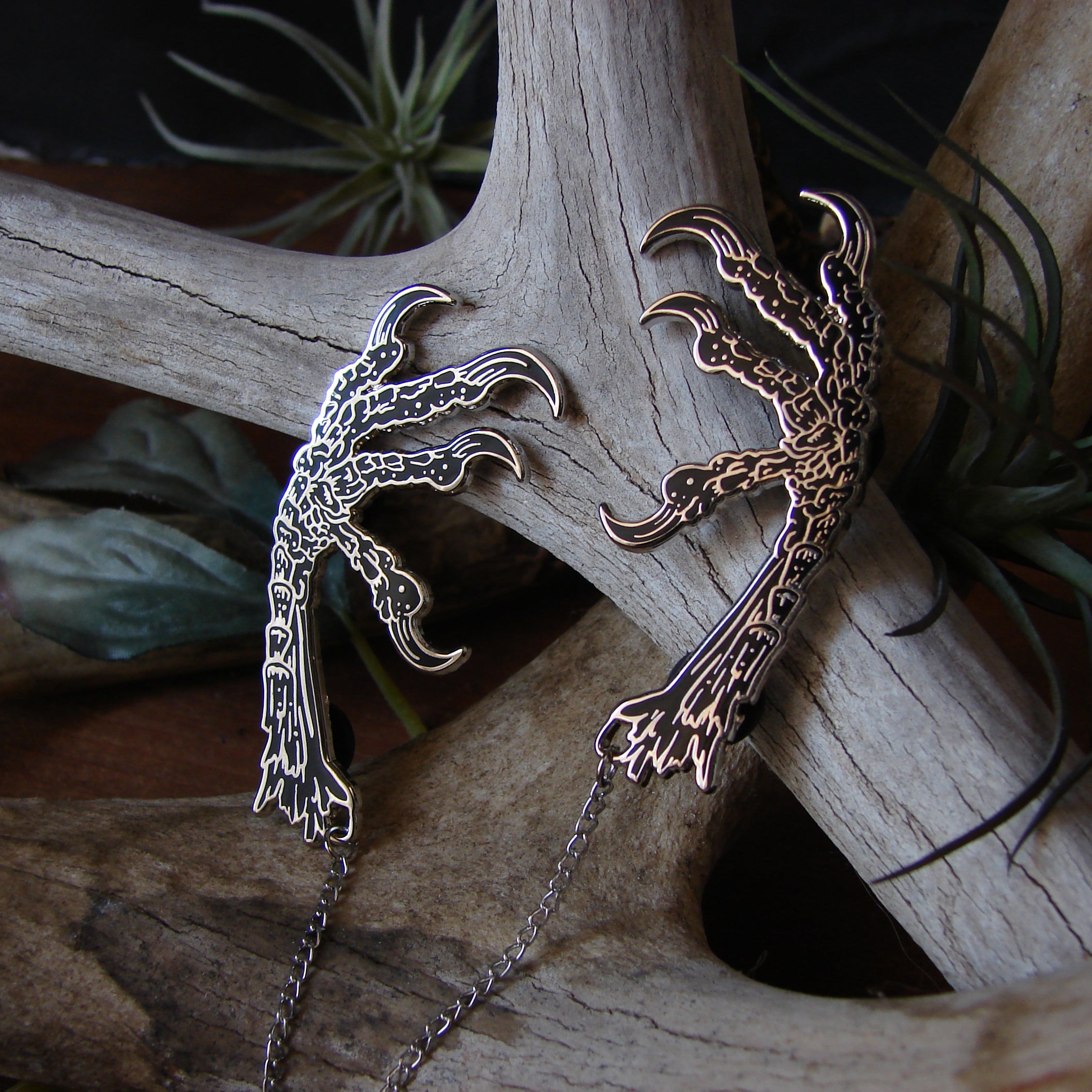 Chained Enamel Pins by Moon Brat